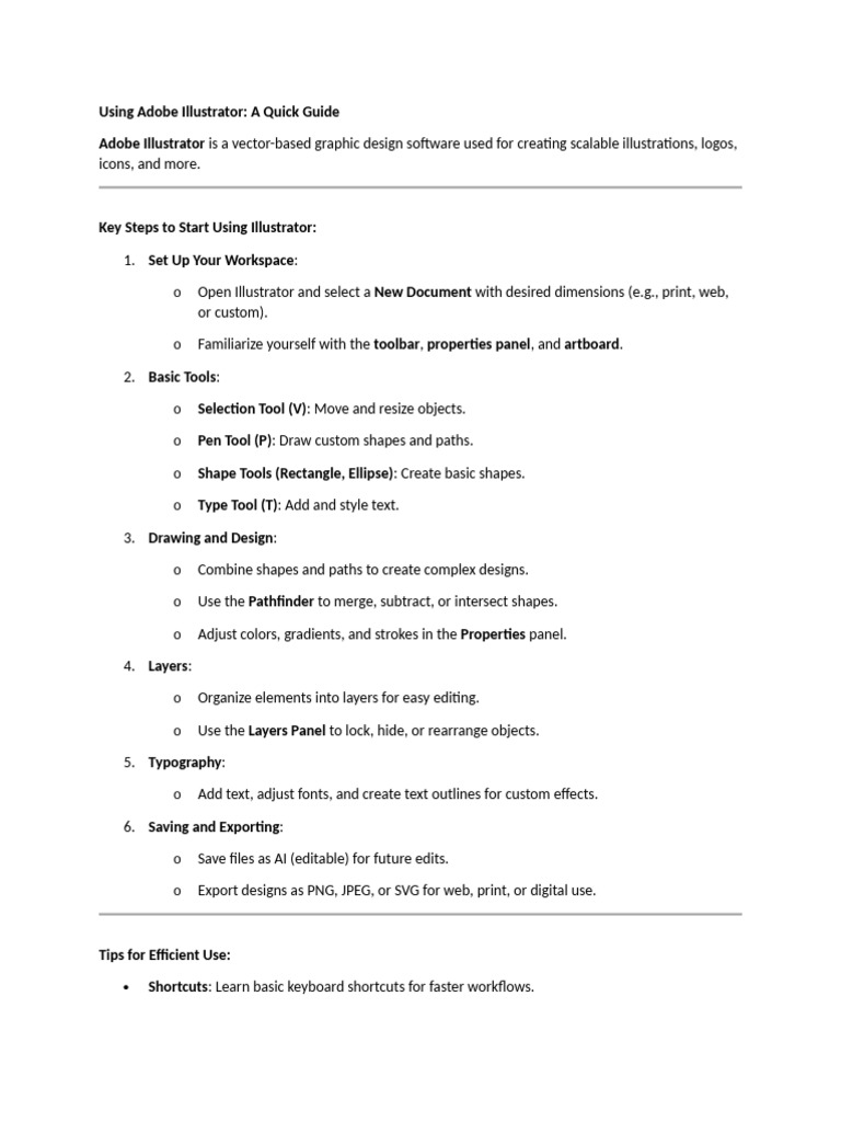 Using Adobe Illustrator | PDF