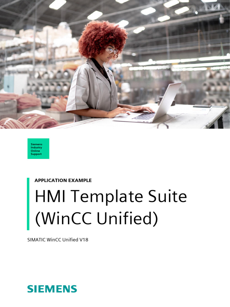 Application Example HMI Wincc Unified | PDF | Legal Liability | Microsoft Windows