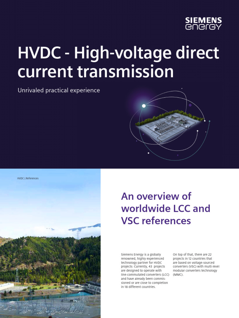 2021 11 24 HVDC Referenceflyer | PDF | High Voltage Direct Current | Electric Power Transmission