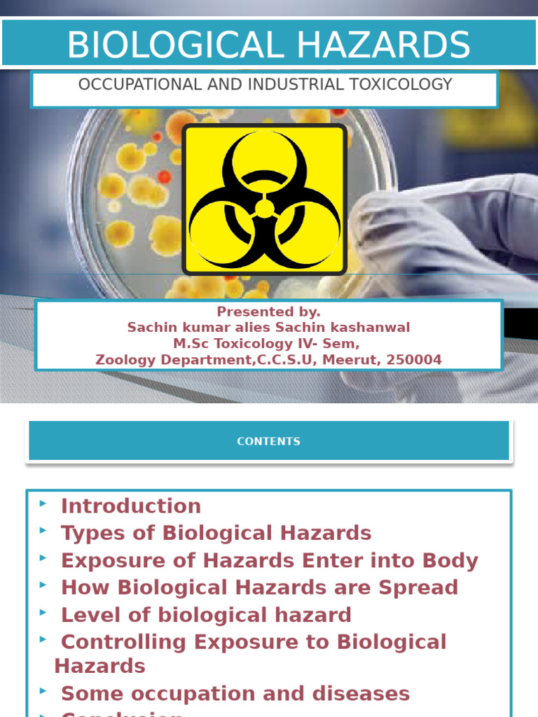 Biological Hazardous | PDF | Hazards | Diseases And Disorders