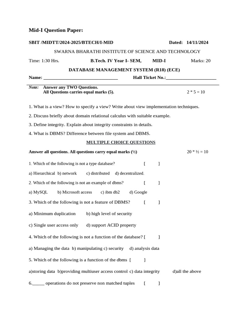 Dbms | PDF | Relational Database | Databases Dbms | PDF | Relational Database | Databases