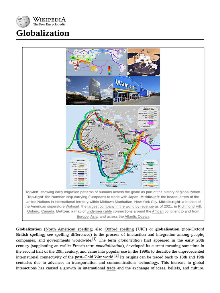 Globalization | PDF | Globalization | Trade