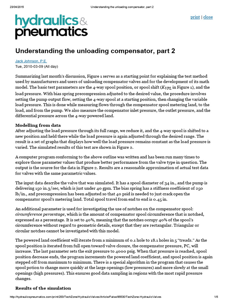 Understanding The Unloading Compensator, Part 2 | PDF | Electronics | Force