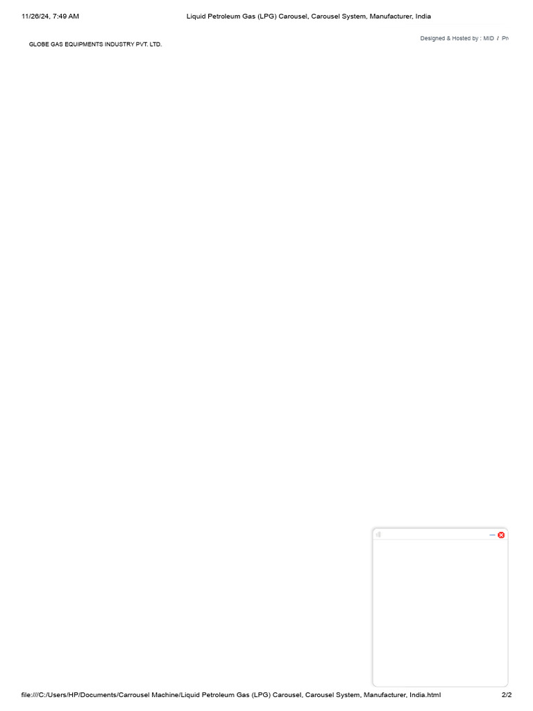 Liquid Petroleum Gas (LPG) Carousel, Carousel System, Manufacturer ...