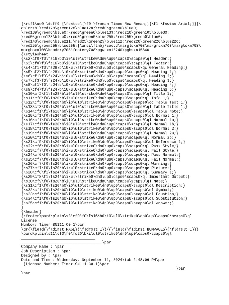 Beam Loading Report - RB | PDF