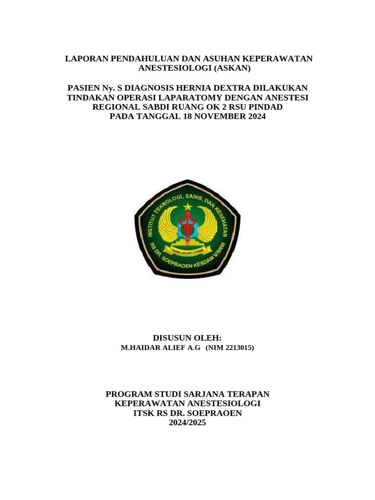 M.haidar Alief A.G LP Dan Askan Hernia | PDF