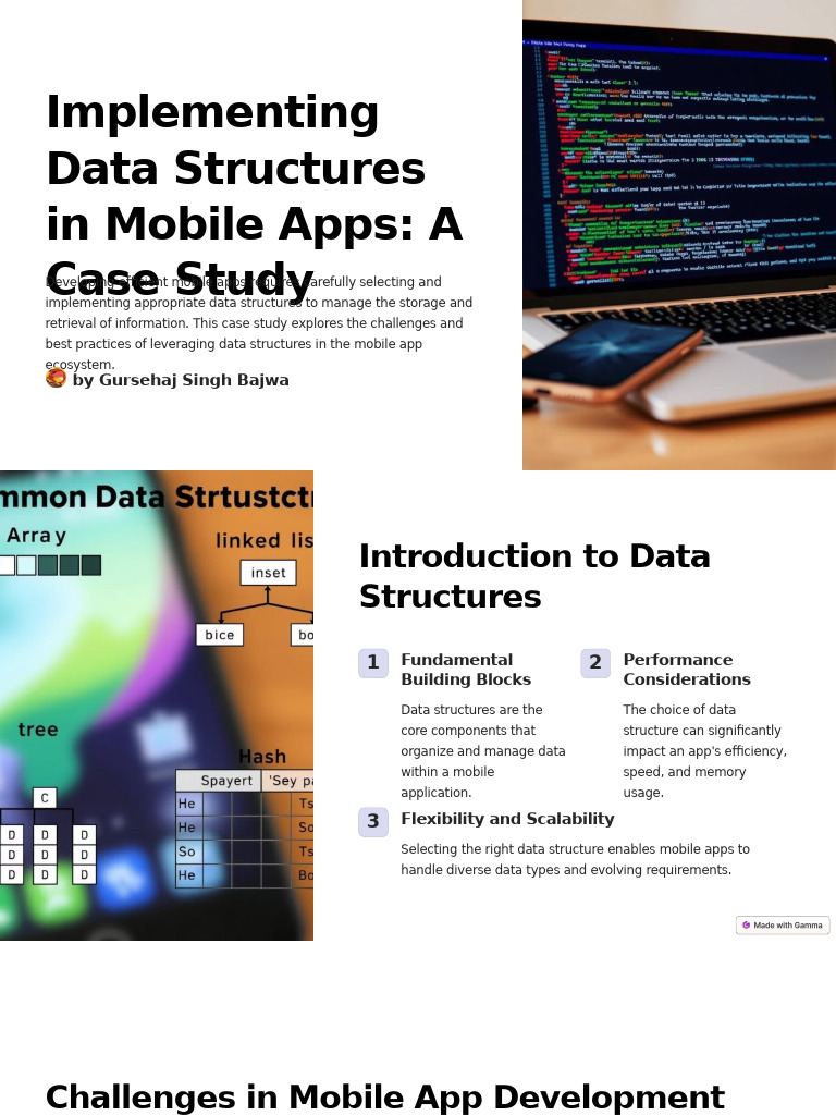 Data Structures in Mobile Apps: Case Study | PDF | Mobile App | Data ...