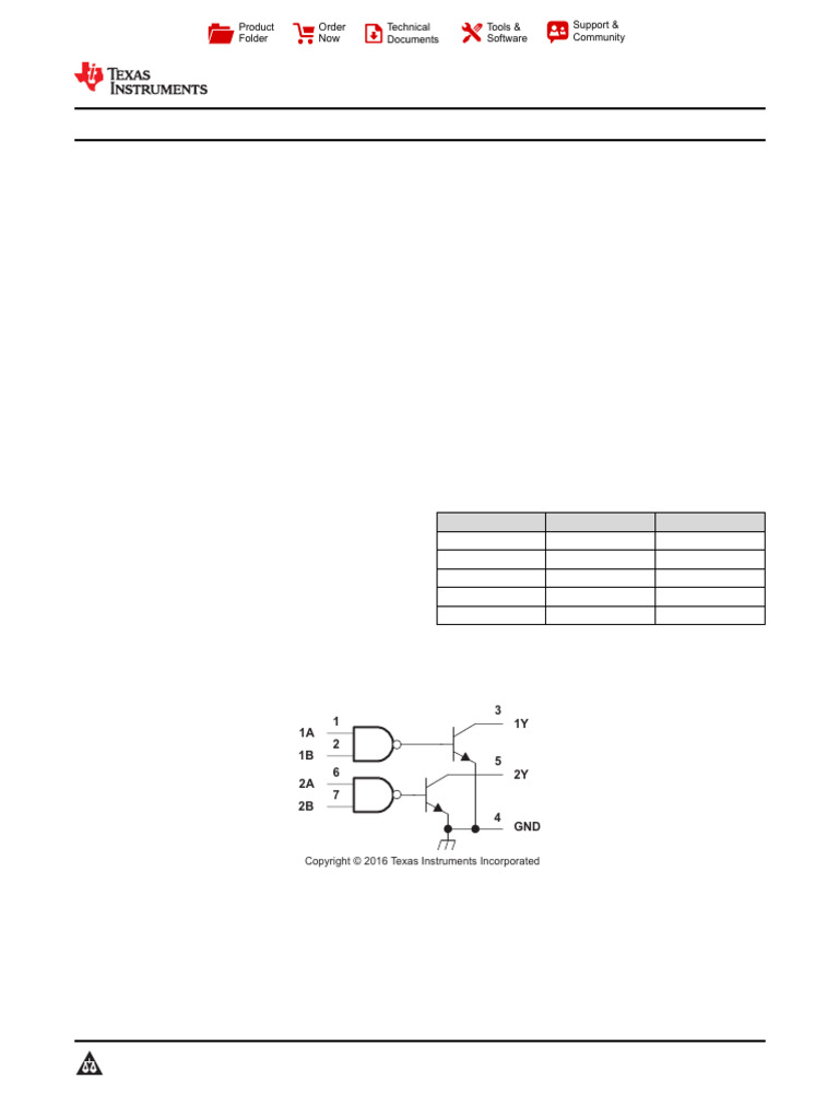 SN75451BD | PDF | Logic Gate | Electrical Circuits