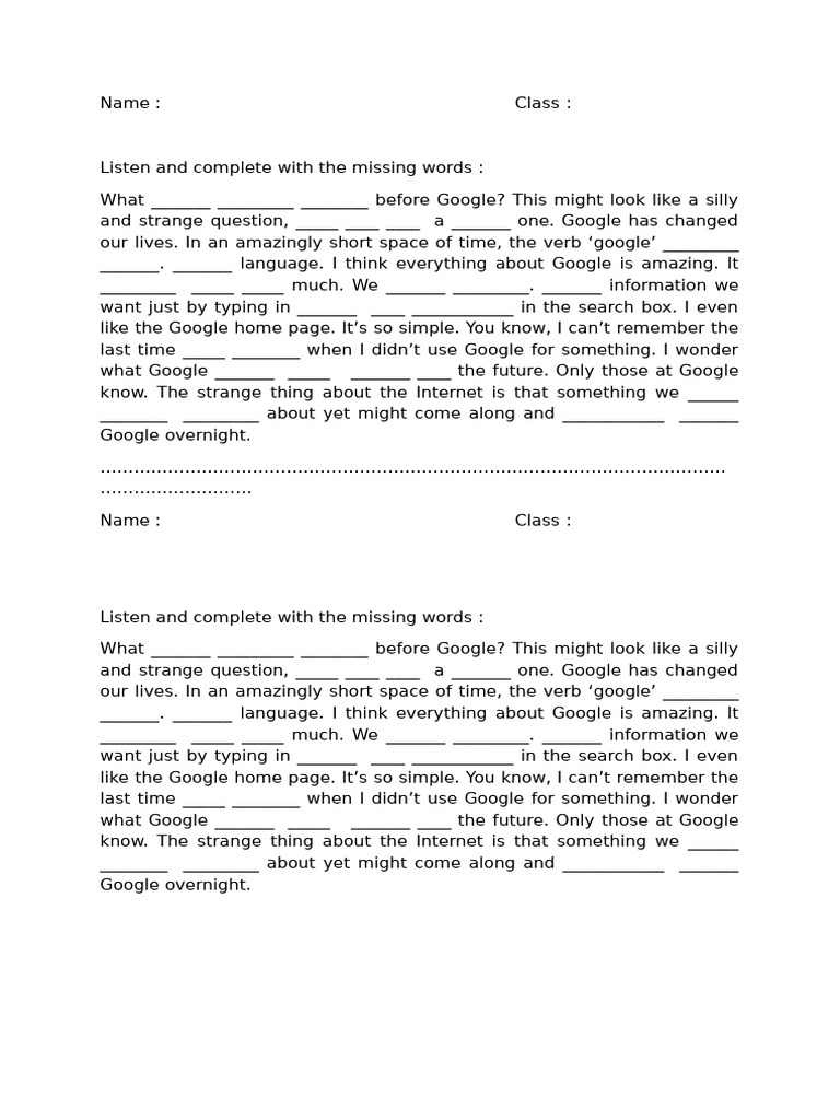Oral Comprehension | PDF