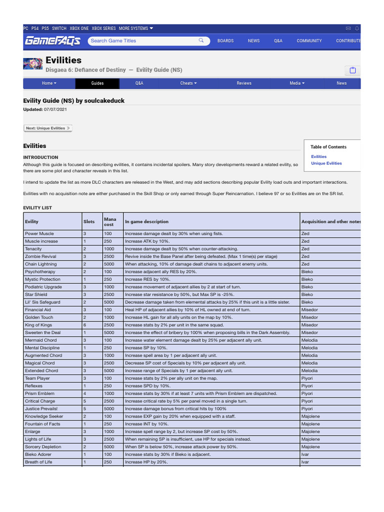 Disgaea 6 - Defiance of Destiny Walkthrough & Guide - Nintendo Switch ...