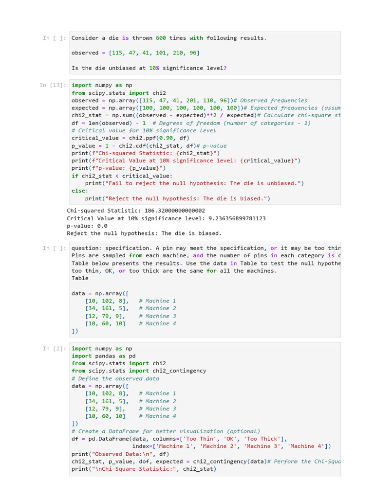 Chi Square | PDF | P Value | Chi Squared Test