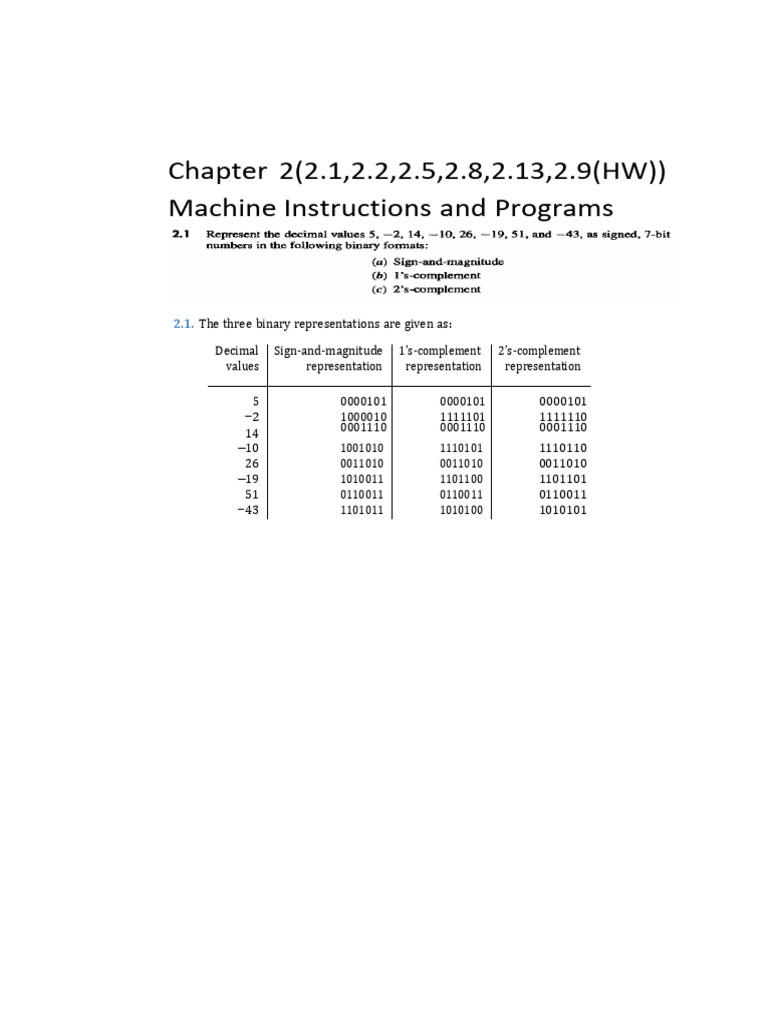 Chapter 2 Exercise Problems | PDF | Computing | Computer Architecture
