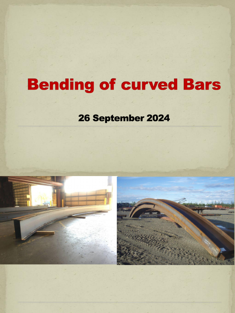 Bending of Curved Bars | PDF | Bending | Beam (Structure)