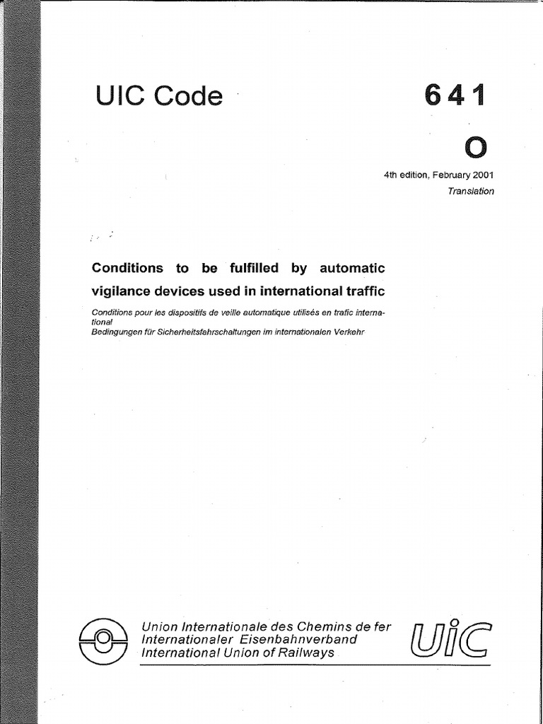 Uic 641 | PDF