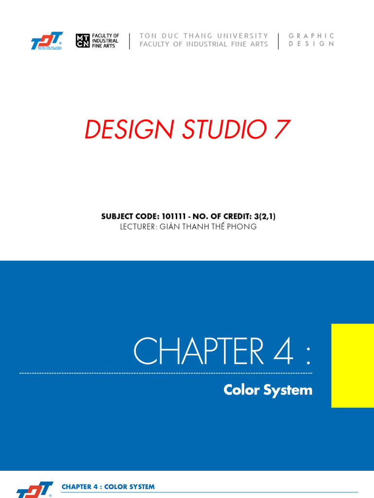 DADH7B4 - CHAPTER 4 - ColorSystem | PDF | Contrast (Vision) | Color