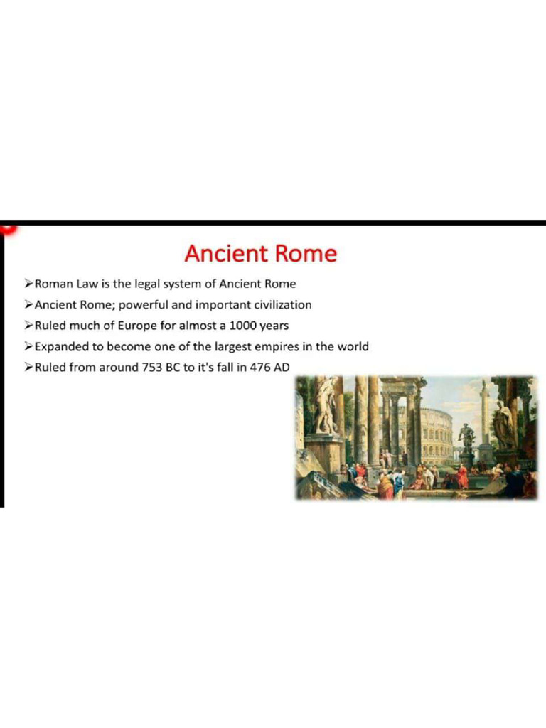 History of Roman Law | PDF