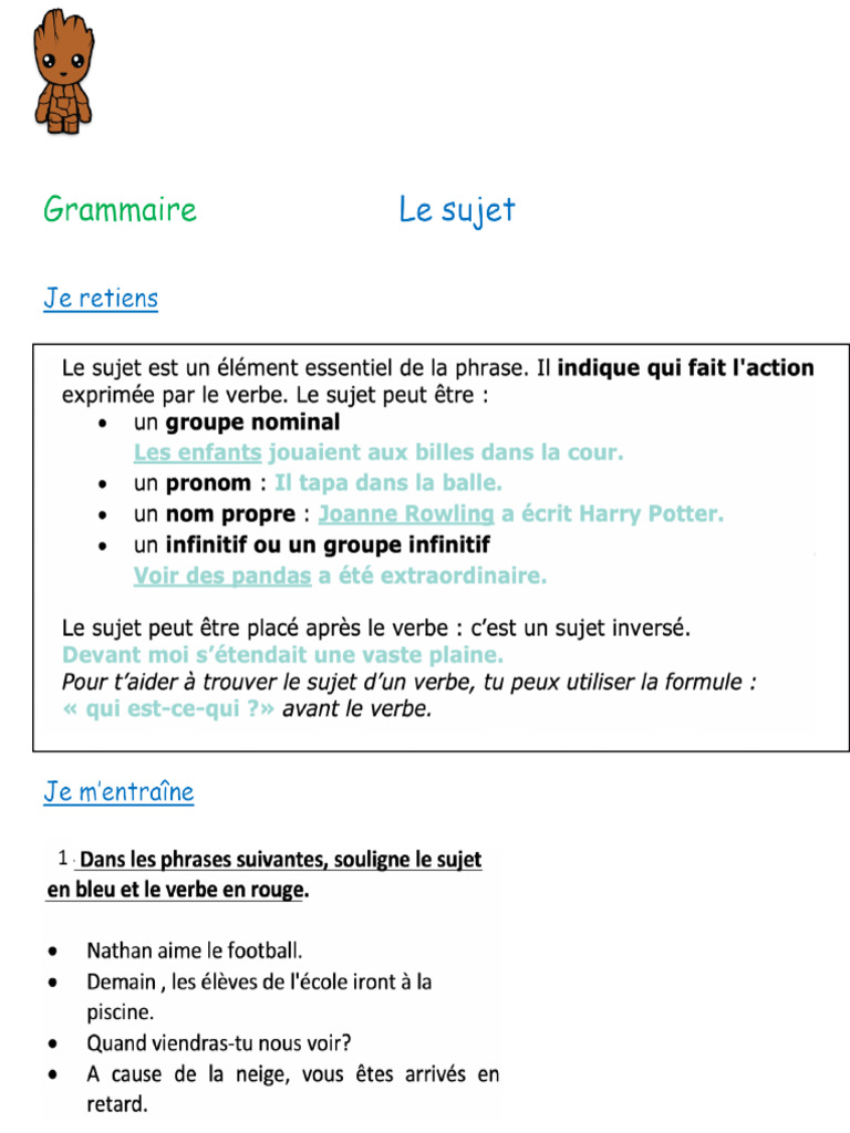 2) Sujet | PDF