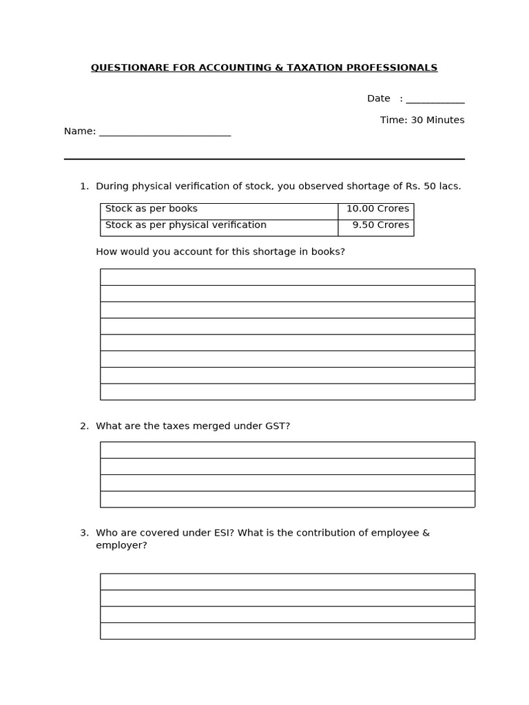 Questionare (CA Prof) | PDF