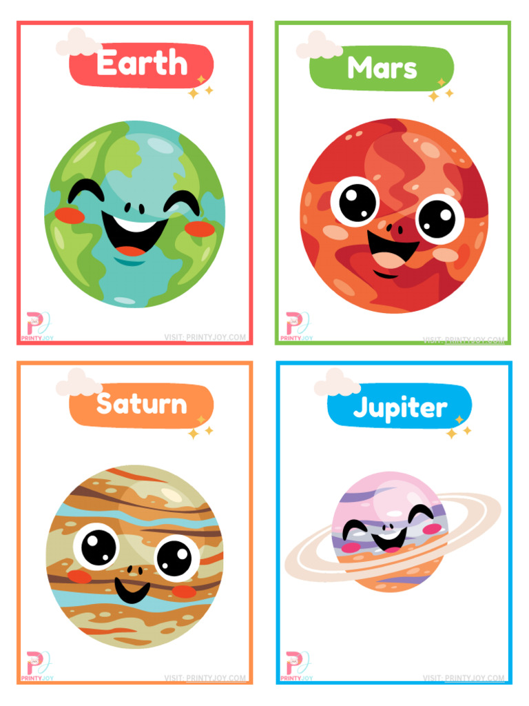 Planets Flashcards Printable Free | PDF