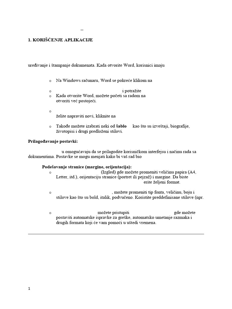 WORD Pisanje I Obrada Teksta SKRIPTA | PDF