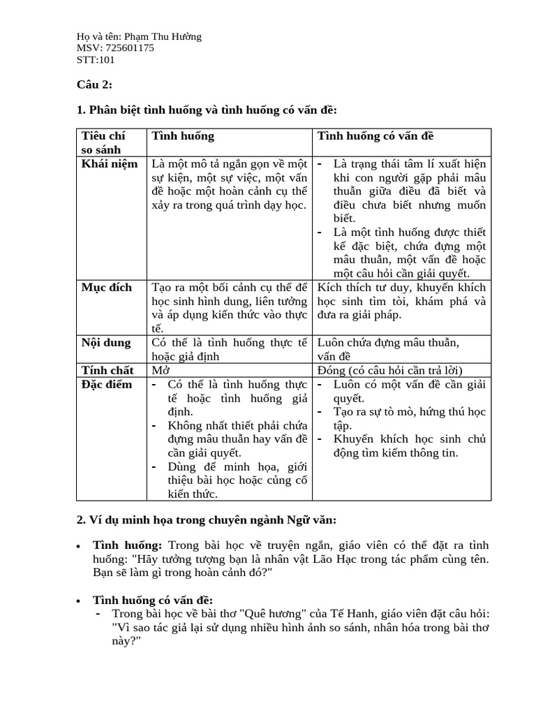 Câu 2 Bài Điều Kiện LLDH | PDF