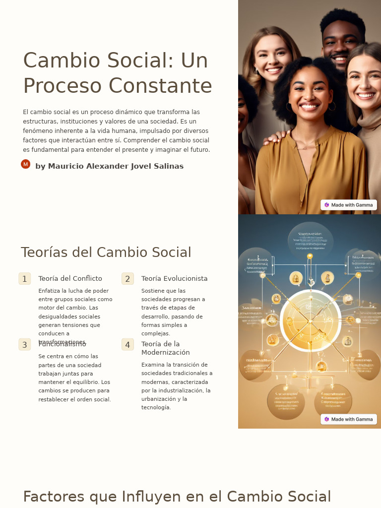Cambio Social Un Proceso Constante | PDF | Sociedad | Cambio social