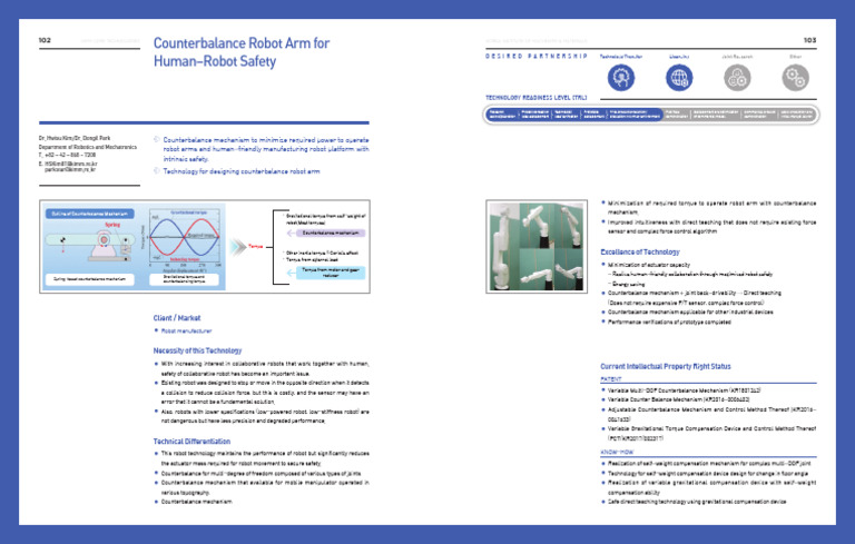 Counterbalance Mechanism for Cobots | PDF | Robot | Robotics