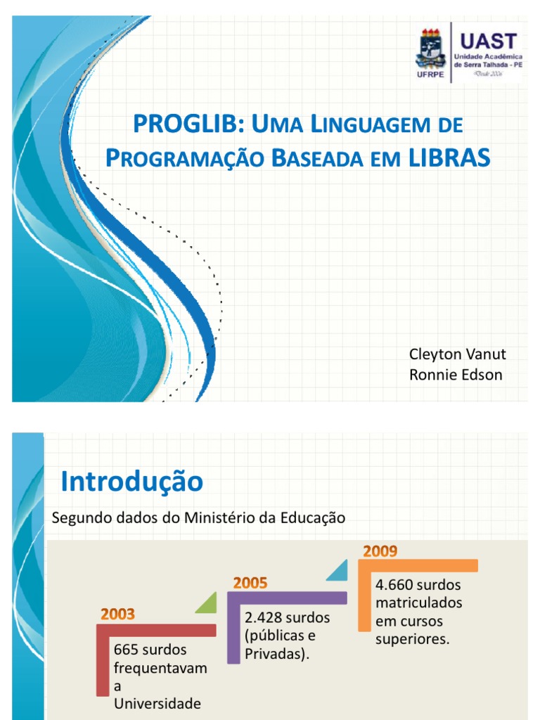 PROGLIB: Uma Linguagem de Programação Baseada em LIBRAS | PDF ...