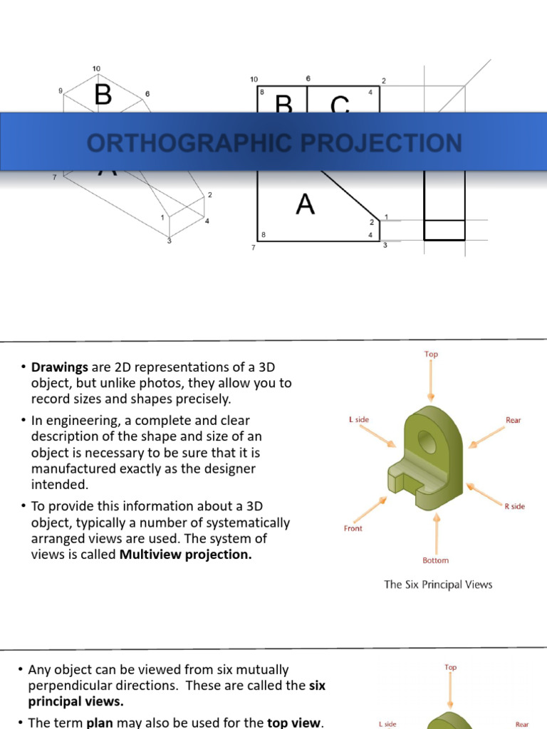 10. Orthographic Projection | PDF | Geometry | Euclidean Geometry