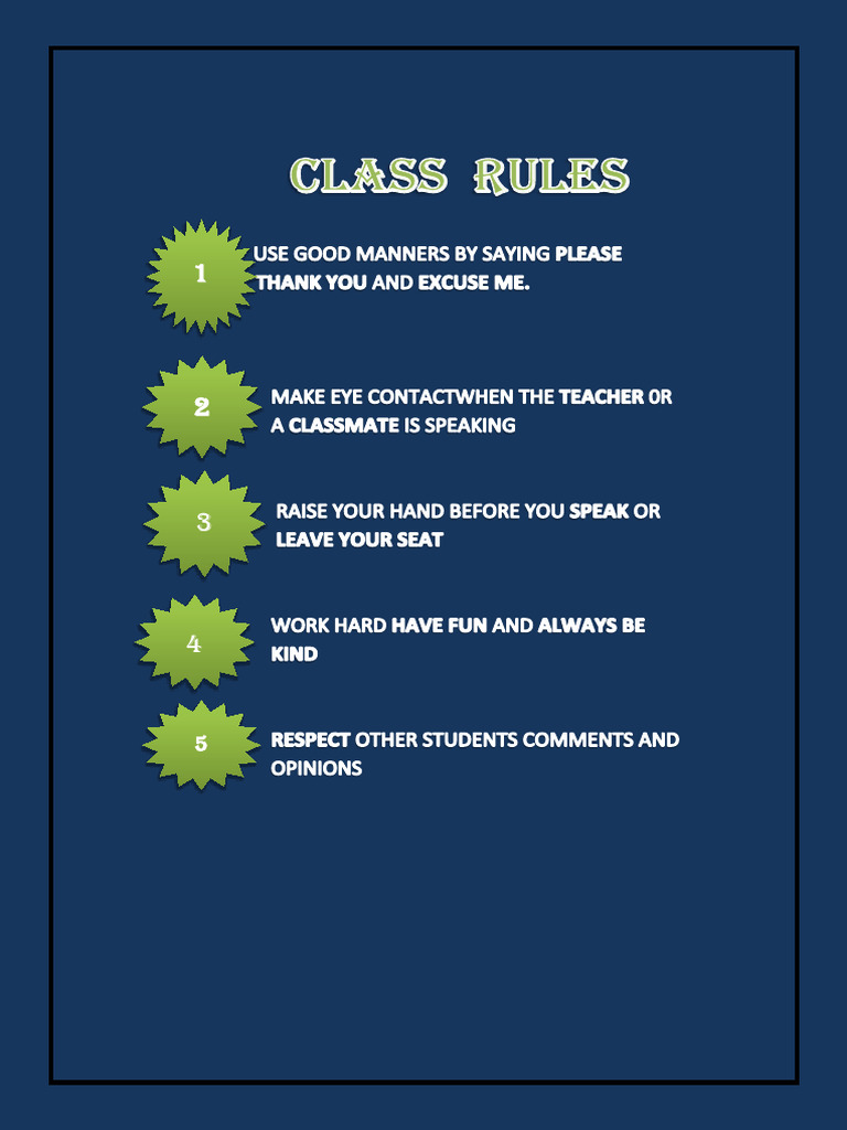 Class Rules | PDF