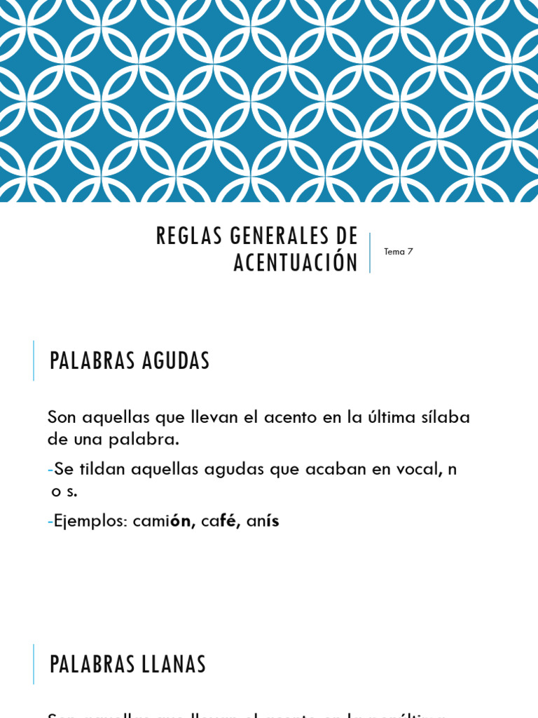 Reglas de Acentuación en Español | PDF