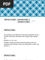 Tema 10 Preposiciones Conjunciones e Interjecciones | PDF | Preposición ...