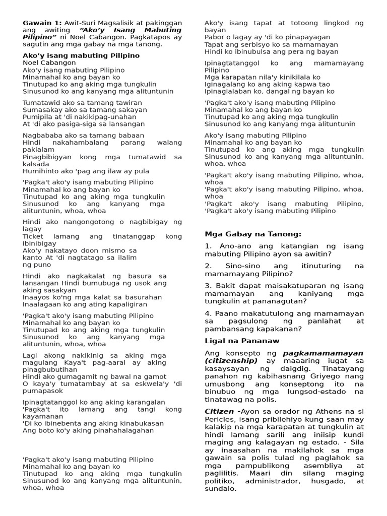 Pagkamamamayan | PDF