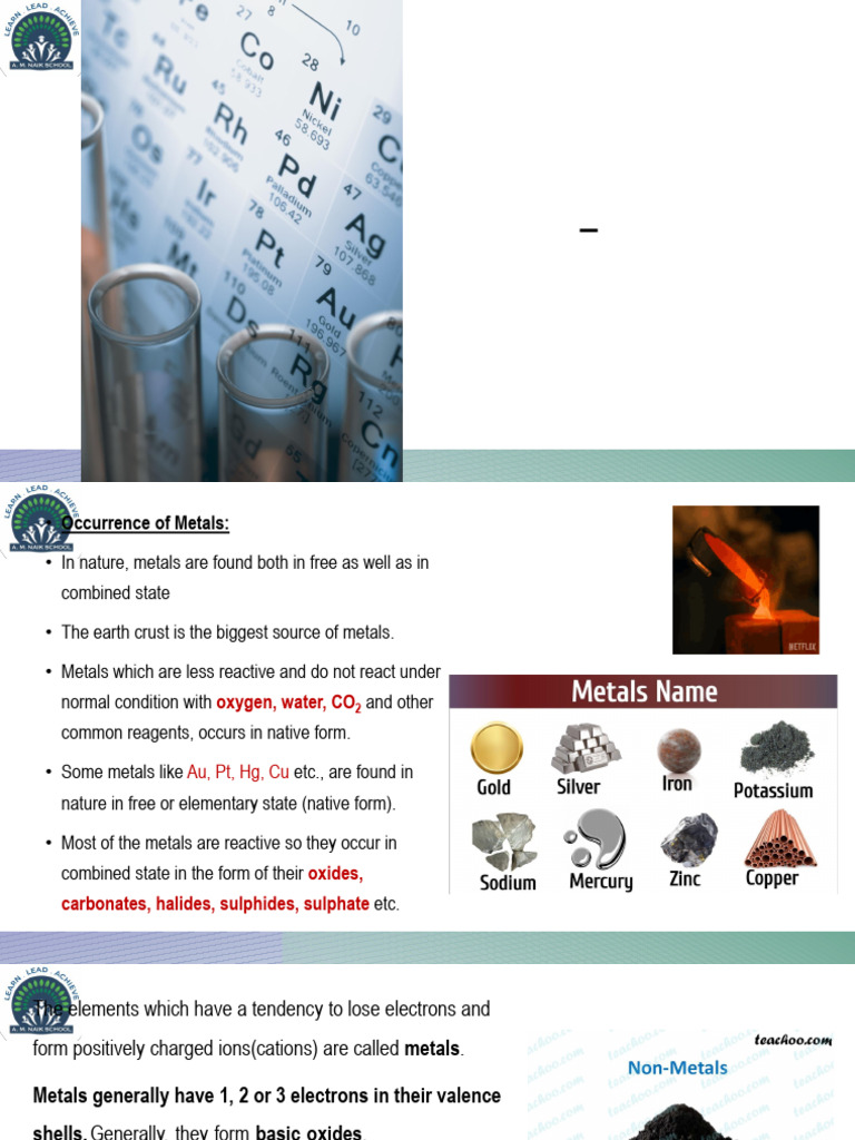 Gr10 Chem Metallurgy Notes | PDF | Aluminium Oxide | Aluminium
