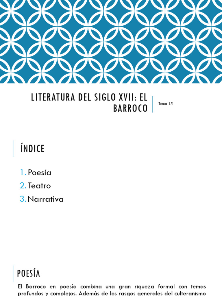 2º ESPAD Literatura Del Siglo XVII | PDF | Barroco | Literatura española