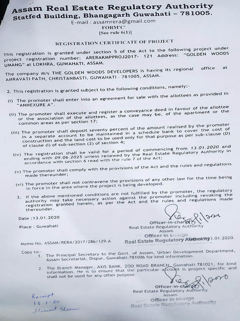 Rera Certificate | PDF