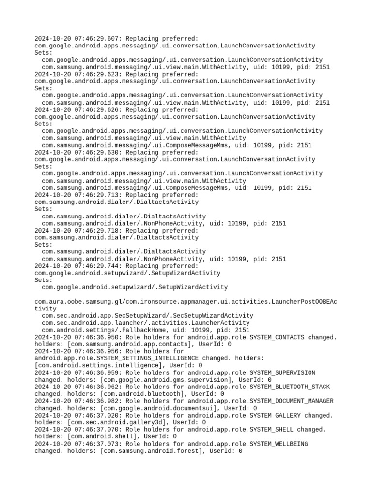 PM Debug Info | PDF | Android (Operating System) | Mobile Computers