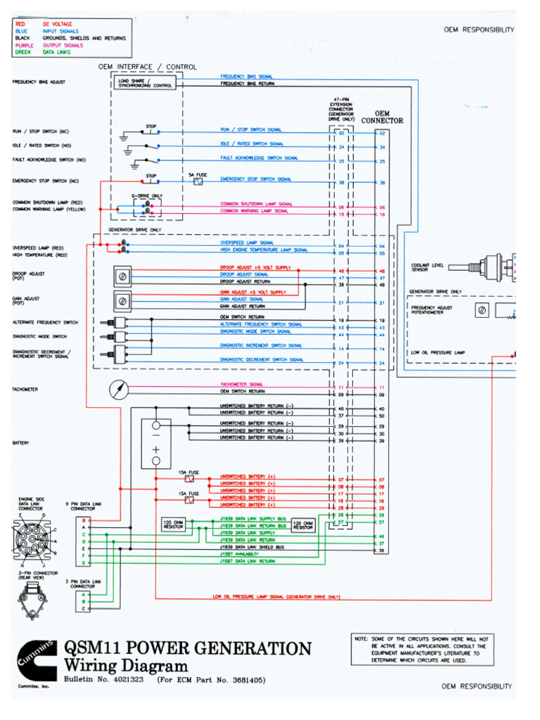 Cummins QSM11 Wire Diagram | PDF