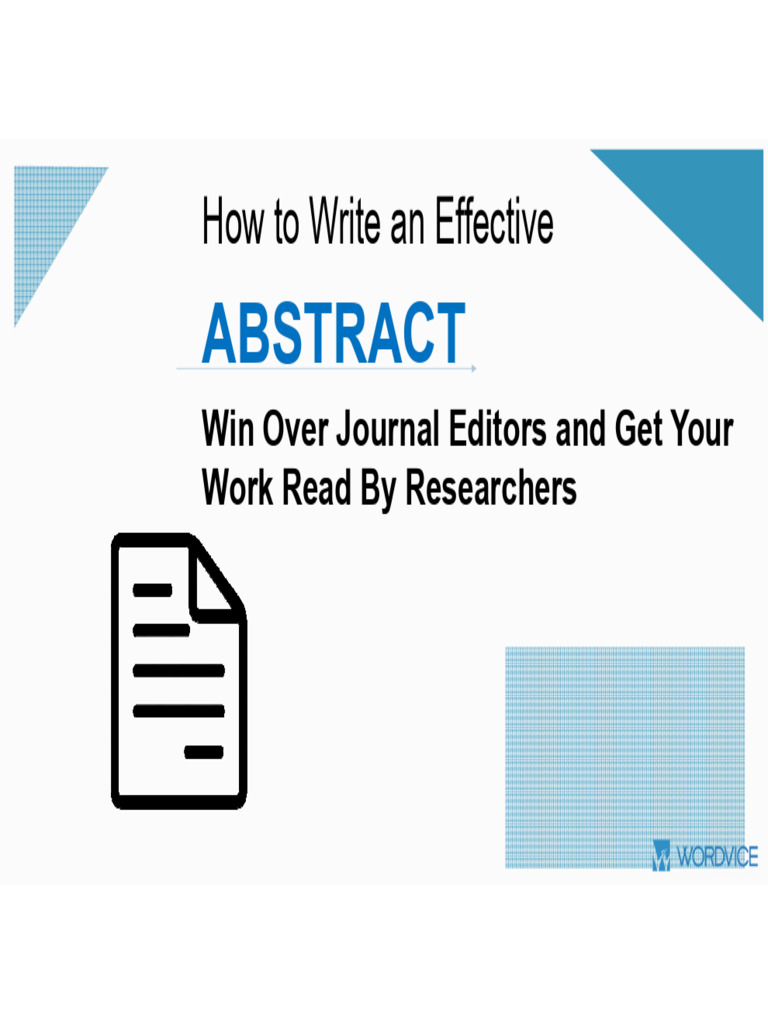 Writing An Effective Abstract | PDF | Abstract (Summary) | Rabies