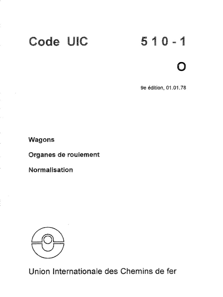 Uic 510-1 | PDF