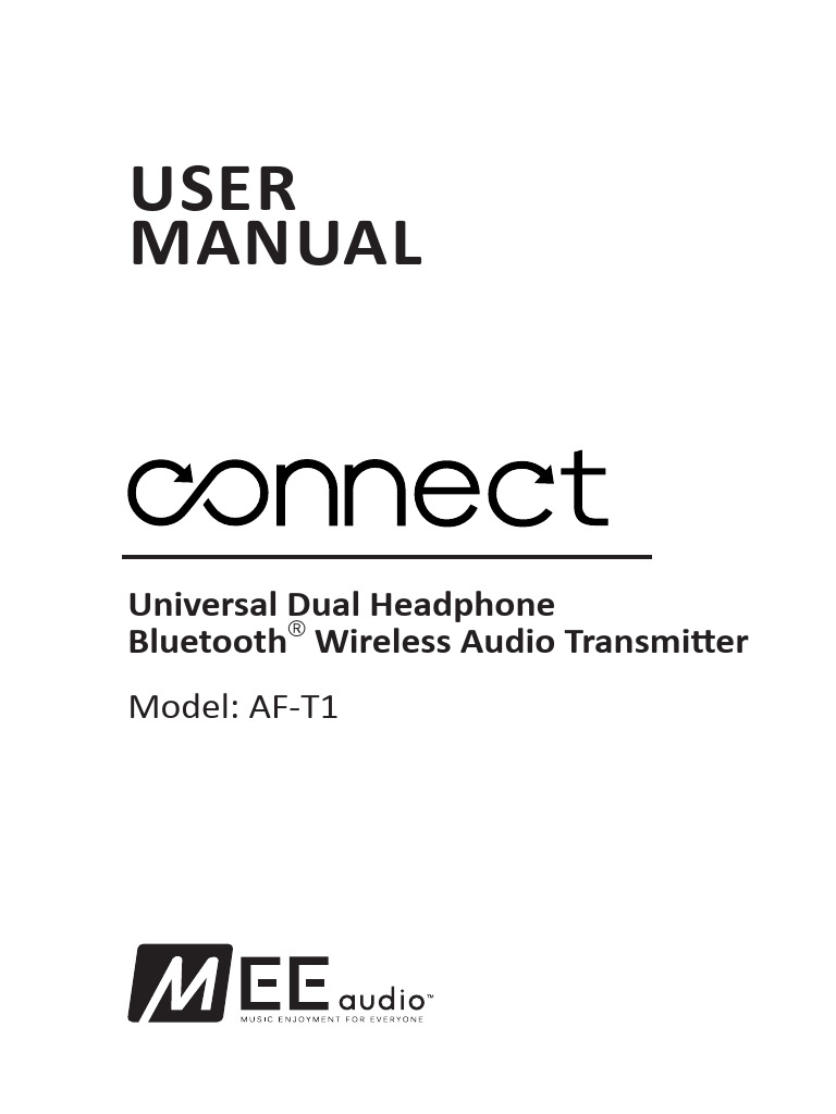 Usermanual Connect Pdf Bluetooth Headphones