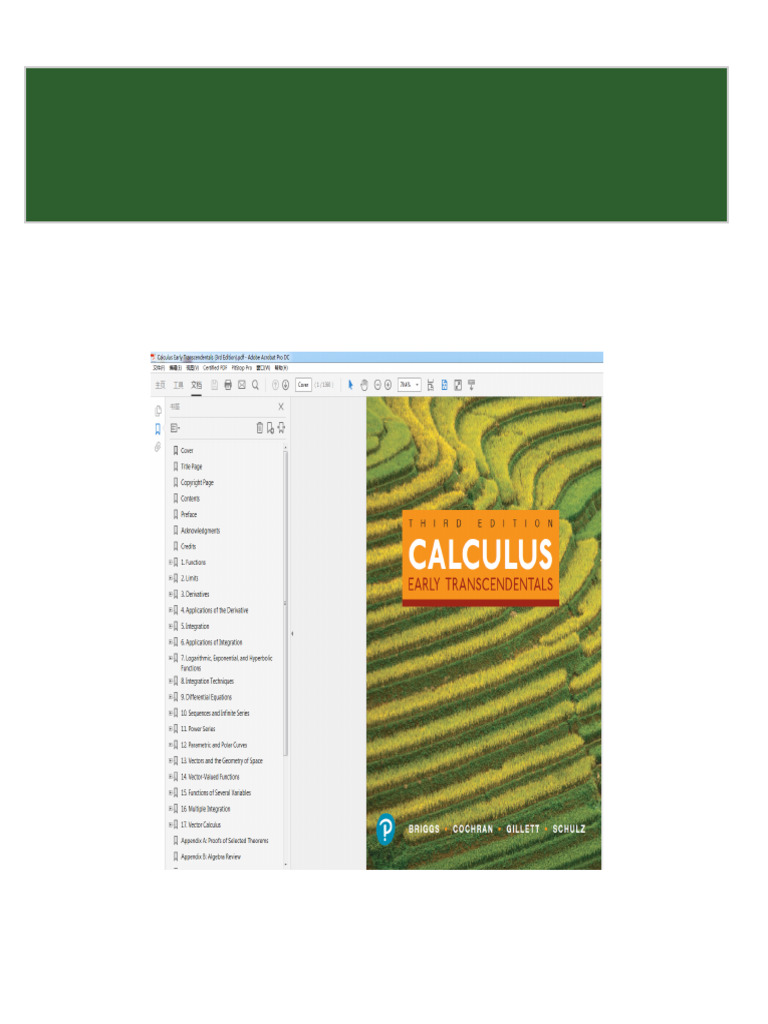 (FREE PDF Sample) (Original PDF) Calculus Early Transcendentals (3rd ...