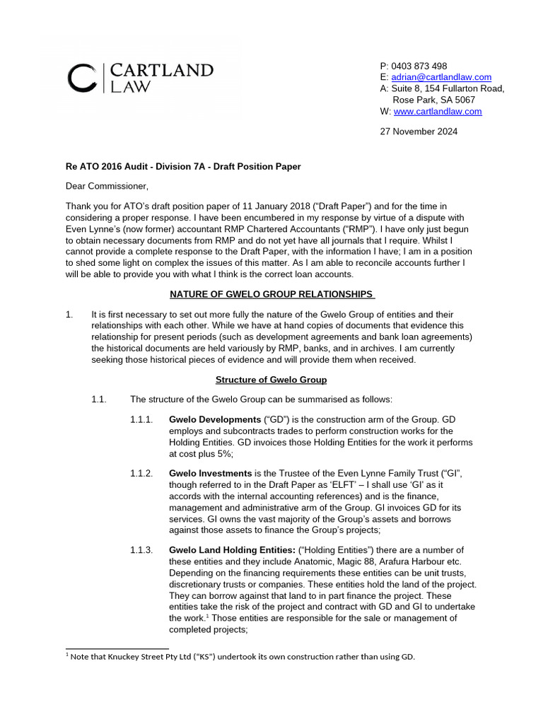 Response To Draft Paper - 100718 - Current | PDF | Loans | Banks