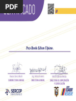 Certificado Fundamentos Sercop | PDF