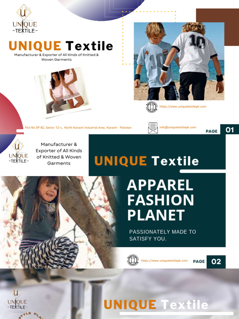 Unique Textile CP 2023 - Rev | PDF | Textiles | Clothing