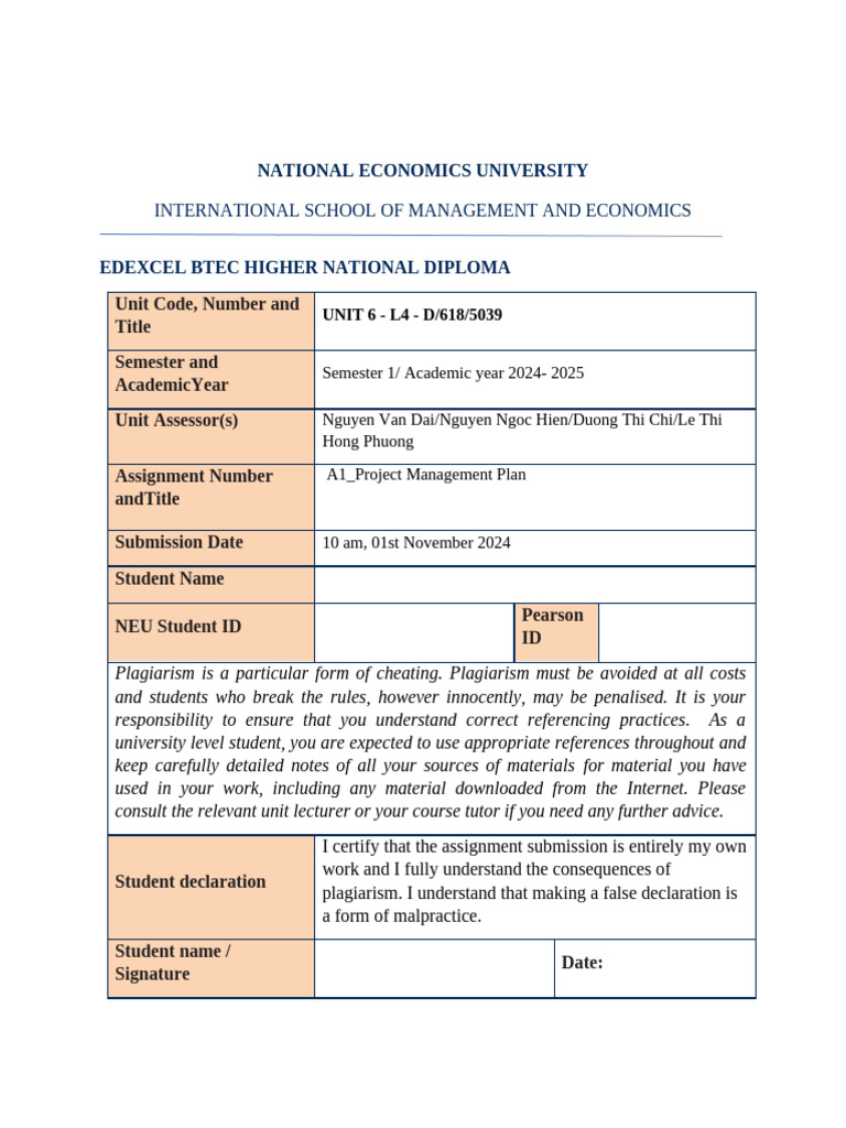 Template For Assignment 1 | PDF