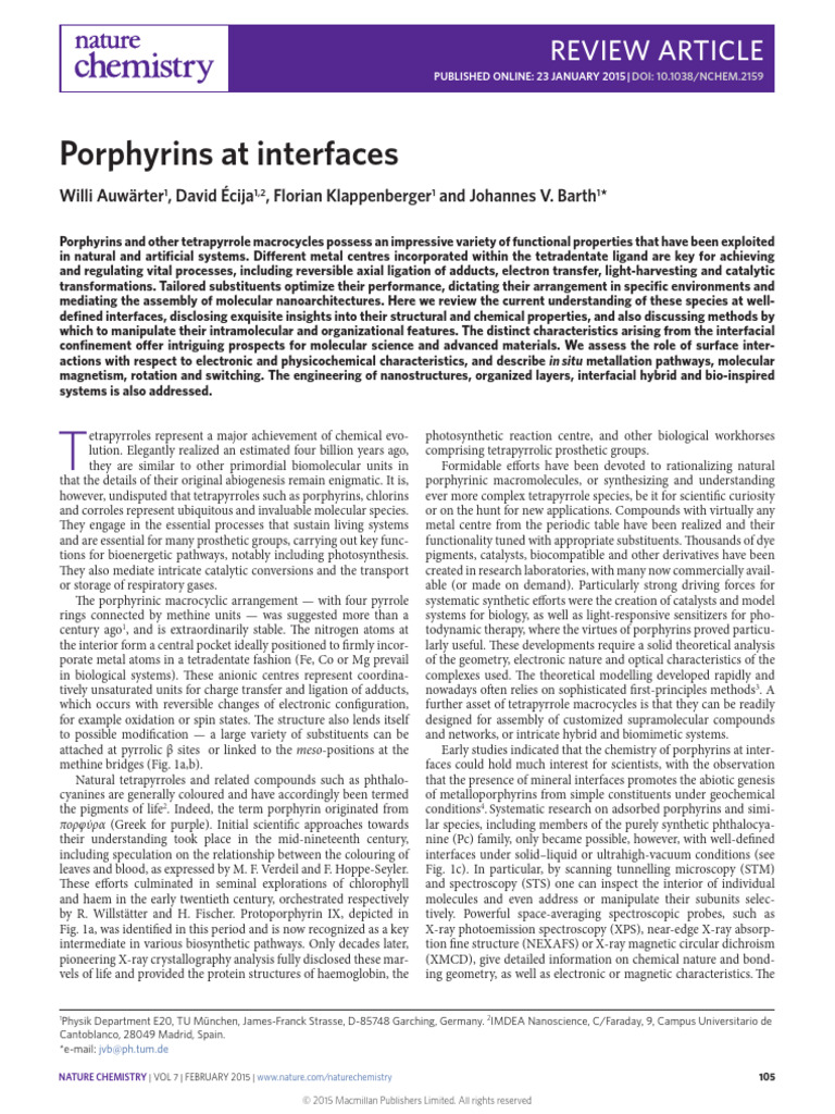 Metallation of PP 3 Nature Chem | PDF | Coordination Complex | Molecules