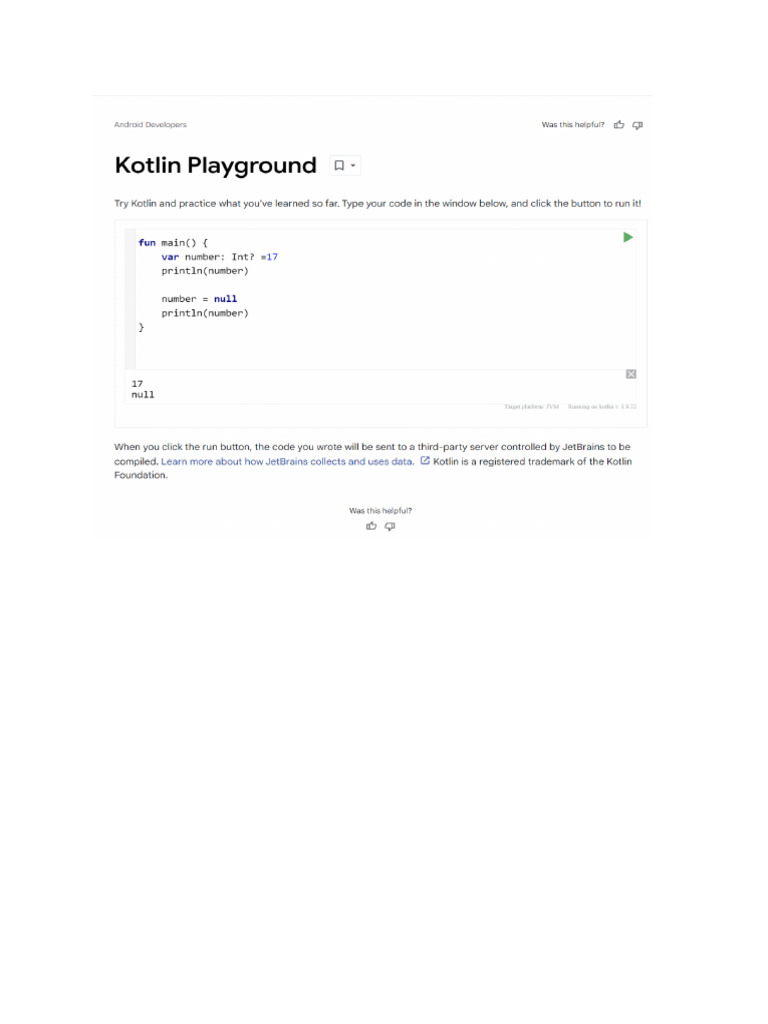 Unit 02 A - Assignment - Kotlin Fundamentals - 2-Use Nullability in Kotlin | PDF