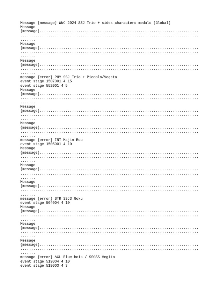 WWC 2024 SSJ Trio Medals Guide | PDF | Dragon Ball | Male Martial Artists