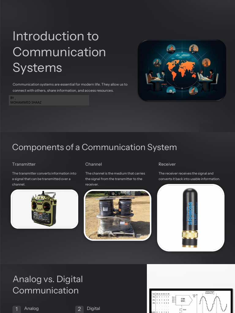 Introduction To Communication Systems | PDF | Telecommunications | Transmission Medium